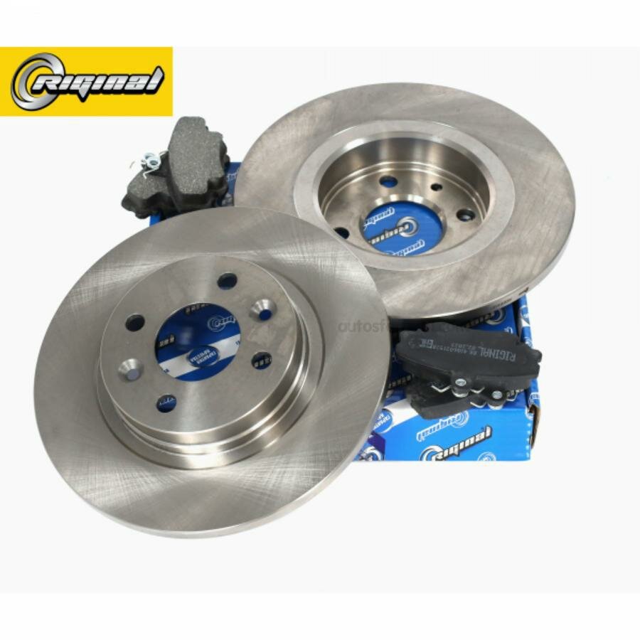 RIGINAL RGDF4381KIT Диски тормозные с колодками перед к-т Renault Logan/Sandero/Twingo 1.4/1.6 04>