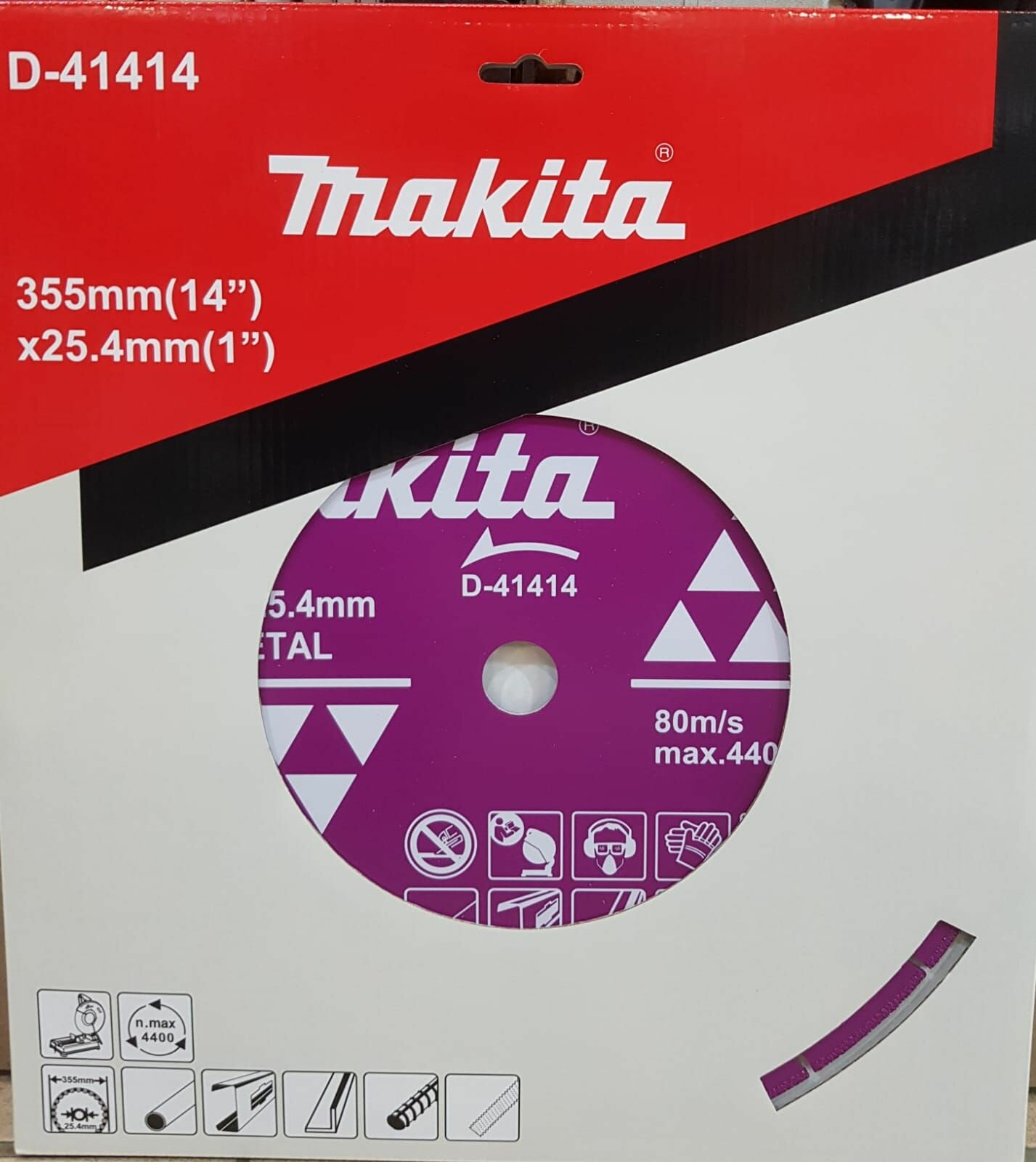Алмазный диск по металлу для монтажных пил Makita (D-41414)