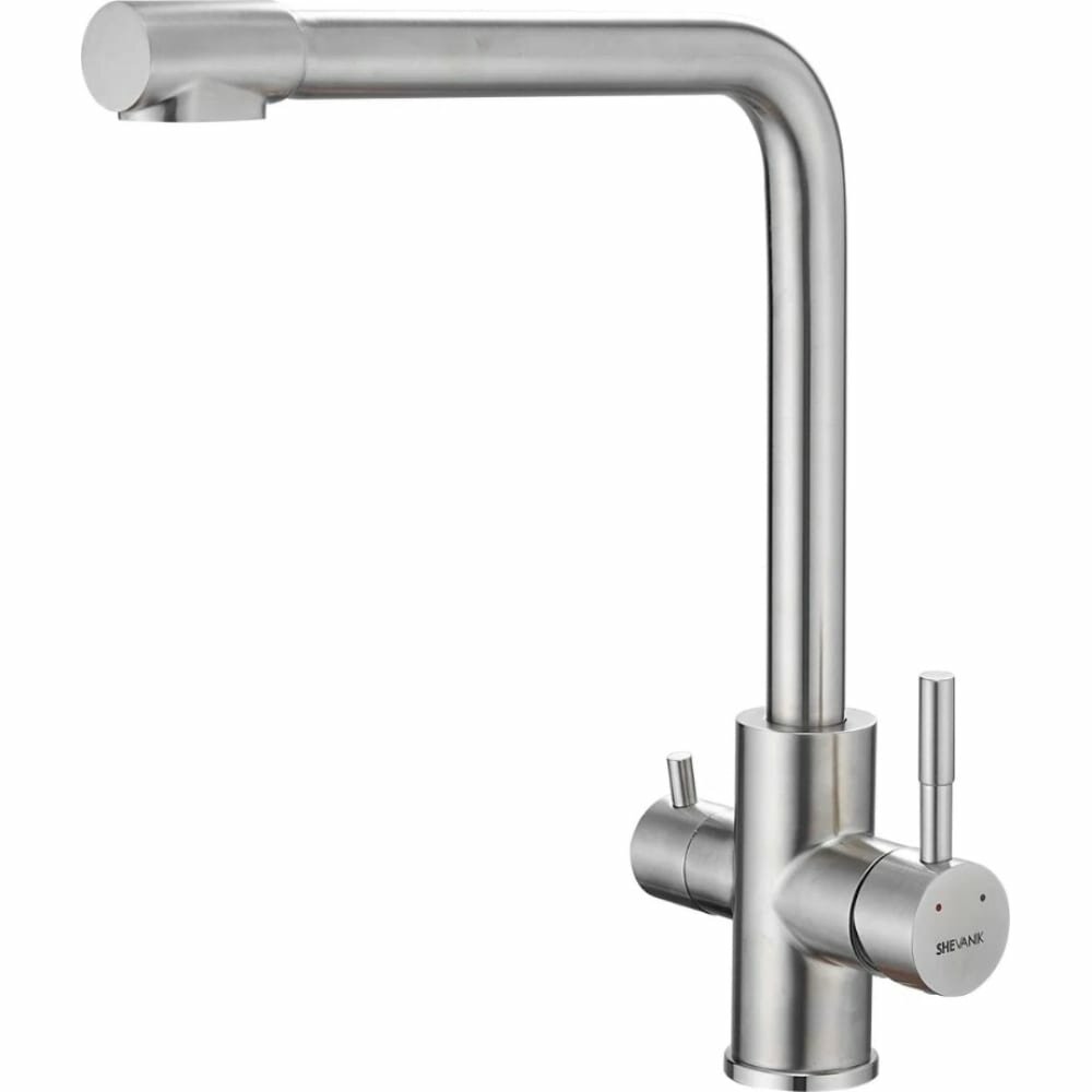 Смеситель для кухни SHEVANIK с подключением фильтра, сатин S868B, высококачественной первичной латуни