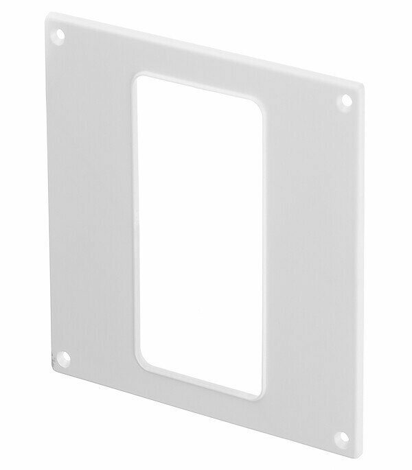 Накладка настенная пластиковая для плоских воздуховодов 60х120 мм 612НПП