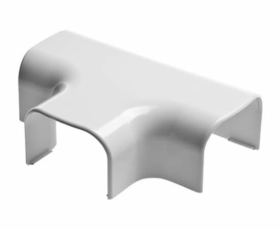 Тройник накладной 90град. для кабель-канала РКК 74х55 Арктика бел. Ruvinil ТРН-74х55