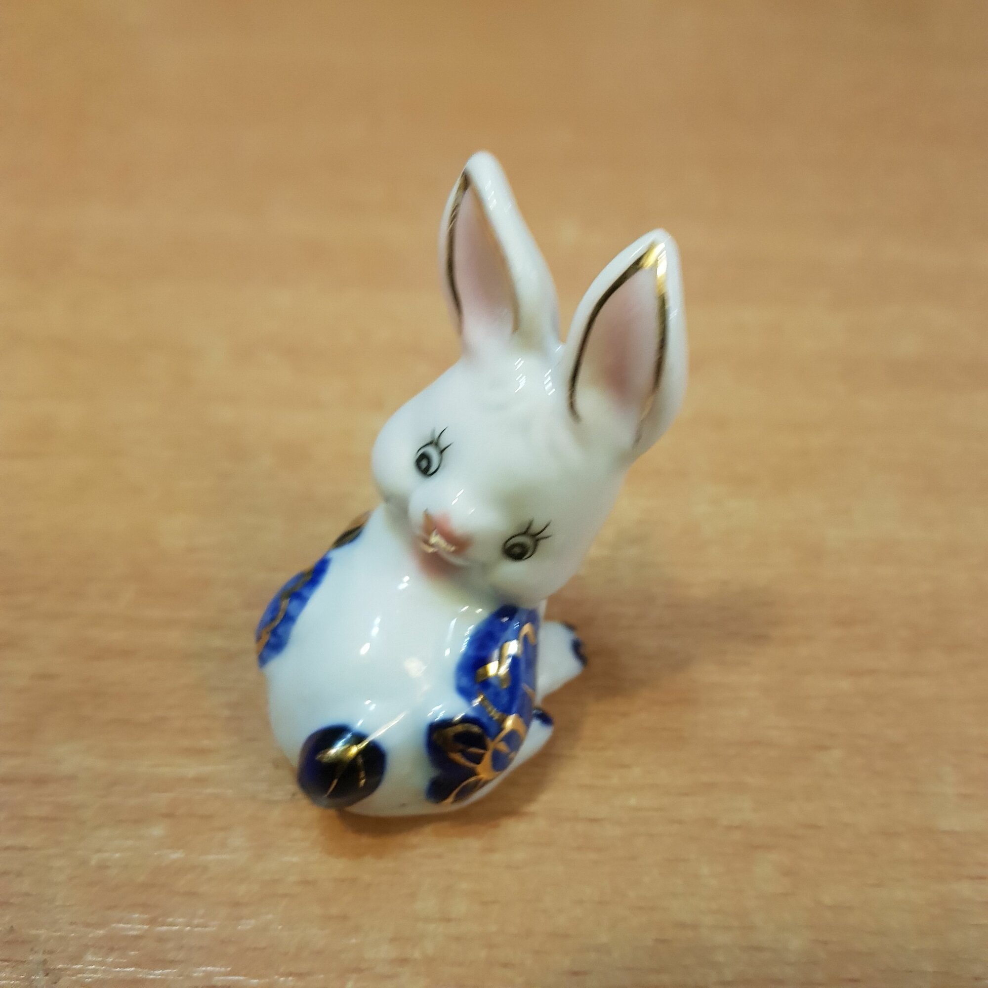Фигурка декоративная "Кролик" мини 5,5х4х3,5см фарфор, 1426