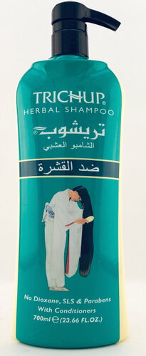 Trichup Herbal Shampoo ANTI DANDRUFF, Vasu (тричуп (тричап) травяной шампунь-кондиционер против перхоти, Васу), с дозатором, 700 мл.