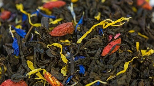 VITALITY - актив (имбирно-грейпфрутовый) чай зеленый крупнолистовой с добавками, Конунг, пакет 500 г.