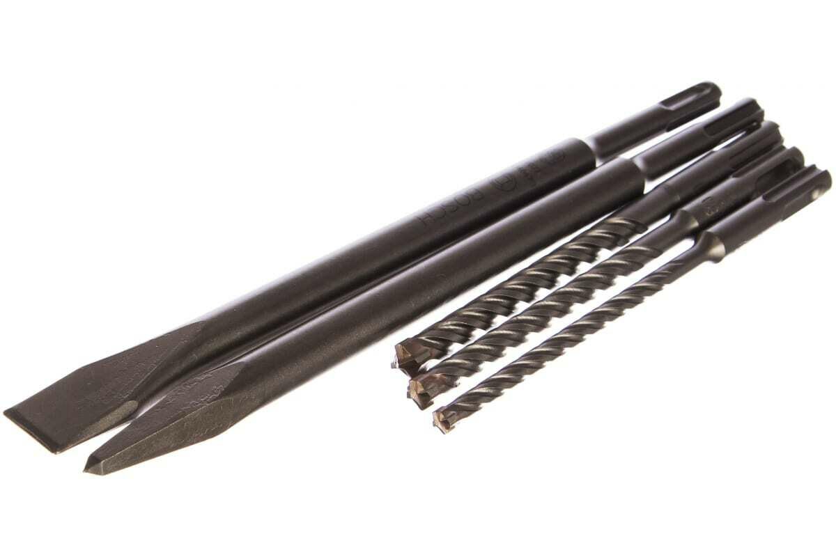 Набор буров Plus-5X + зубила SDS Plus Standard Bosch 2607017515