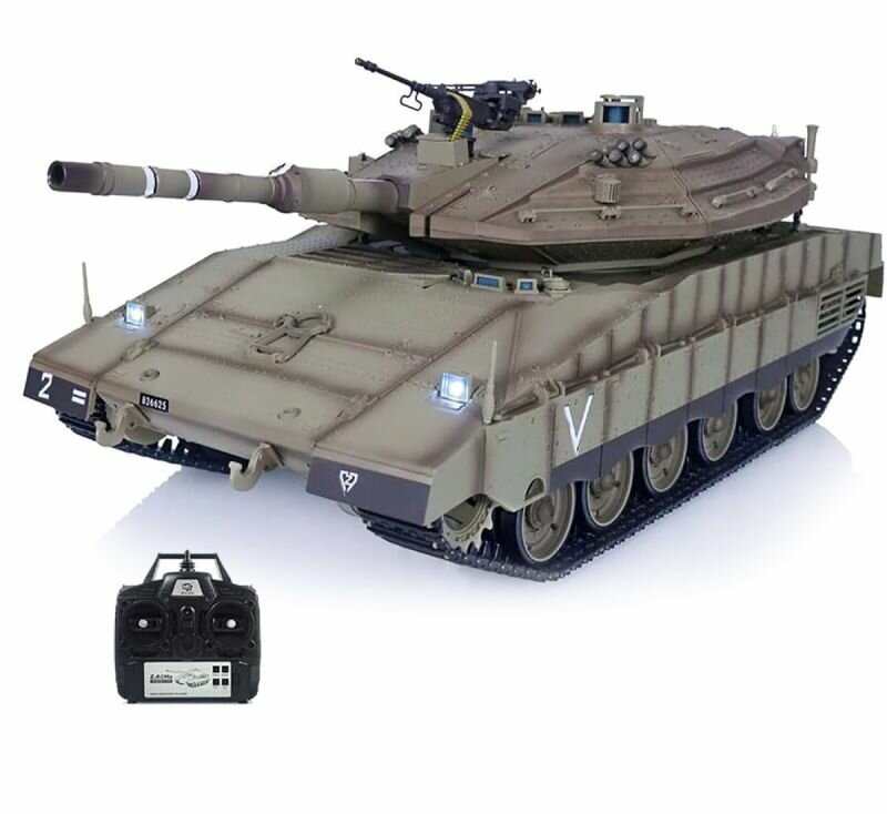 Другие танки/ БТР/ ПВО на радиоуправлении Heng Long Радиоуправляемый танк Heng Long Merkava MK4 S version V7.0 масштаб 1:16 2.4G - 3958-1Upg V7.0