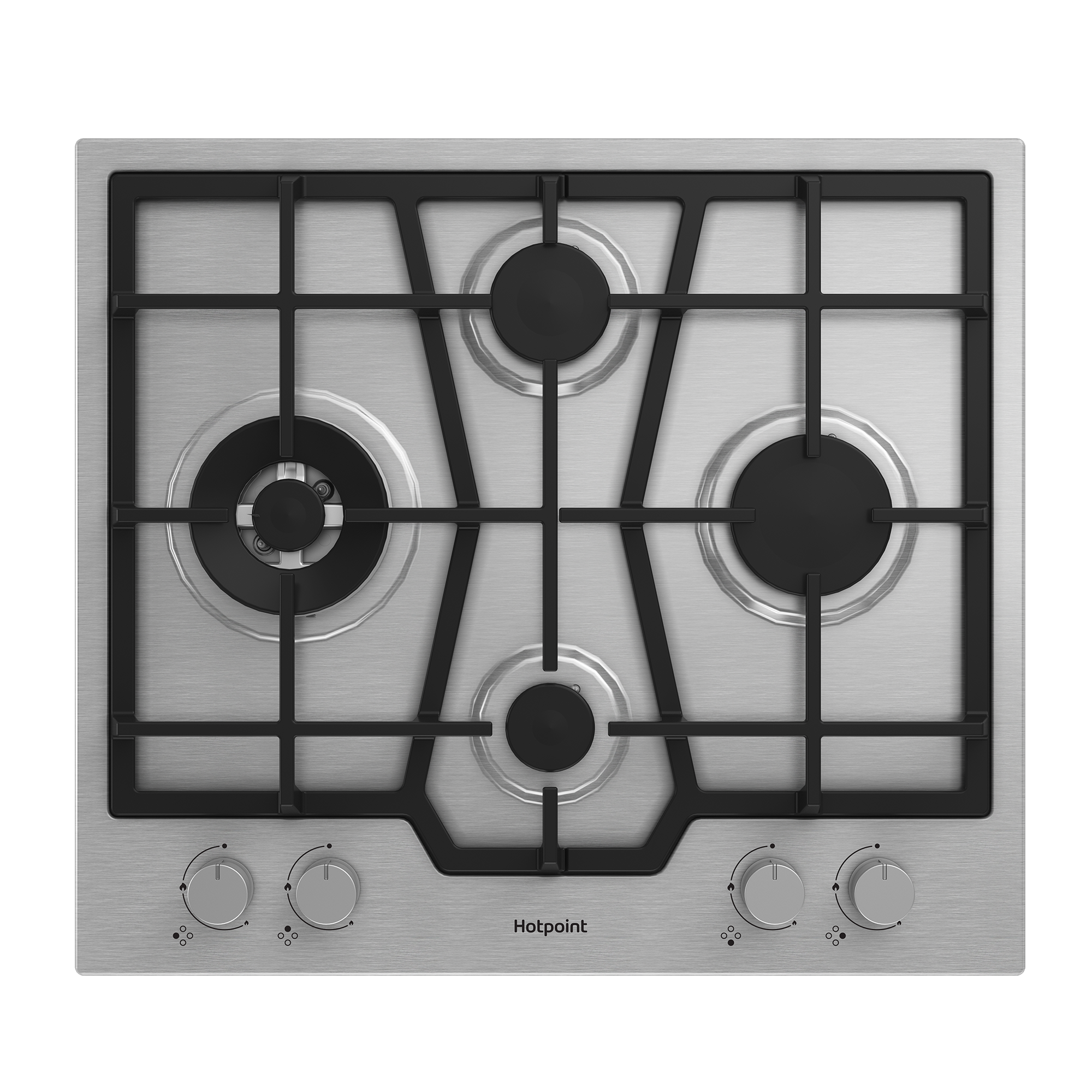 Газовая варочная поверхность Hotpoint HGMT 643 W IX, 60 см, серебристый