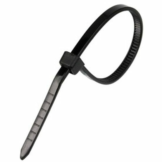 Стяжка хомут нейлоновая Exegate CV66-500x7.5B нейлон 6.6, 500x7.5мм, неоткрывающаяся, halogen free, -40°C - +85°C, черная, 100 шт.