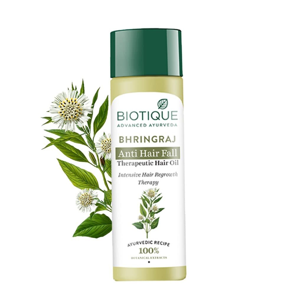Масло против выпадения волос Бринградж (Therapeutic Oil For Falling Hair) Biotique, 120 мл
