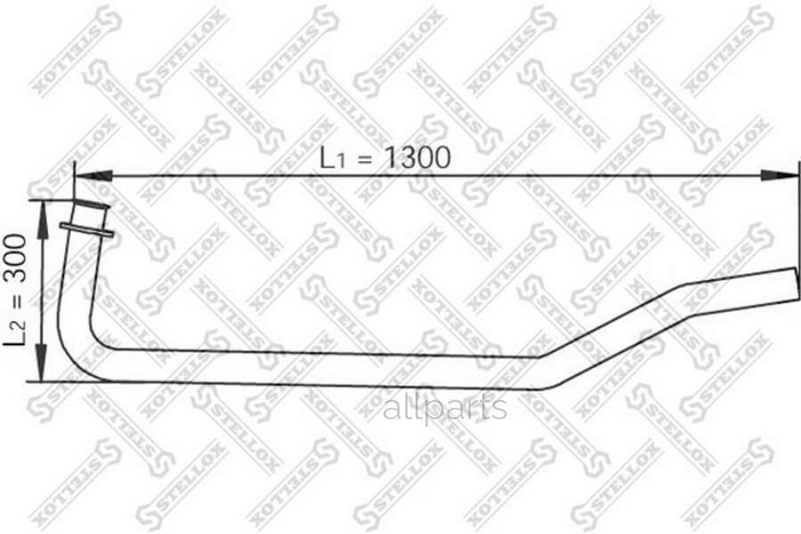 STELLOX 8203591SX труба глушителя ! приемная \MAN