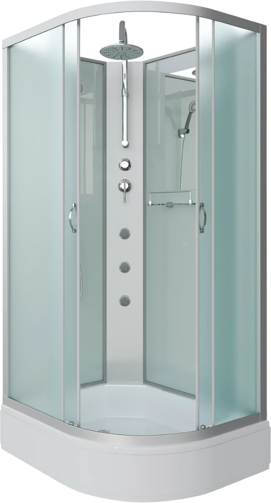 Душевая кабина Niagara Classic NG-33394-14LBKTG 130х90 см, без крыши, с гидромассажем и тропическим душем 333944LBKTG