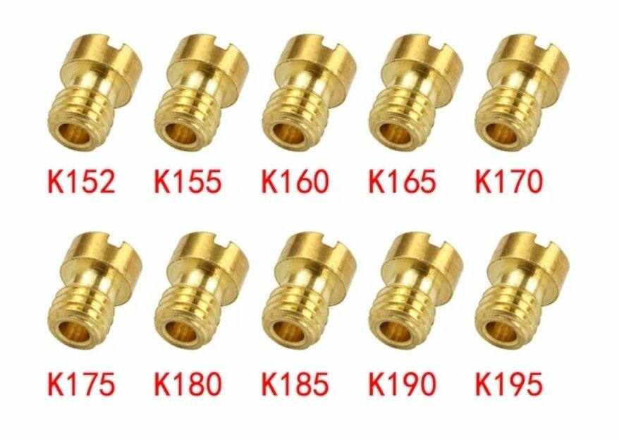 Жиклер главный топливный М5 0,8 (набор) PE/PZ/VM от 152 до 195