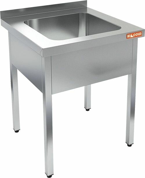 Моечная ванна HiCold НСО1М-6/7Б, нержавеющая сталь, серебристая, 60 см x 70 см x 85 см
