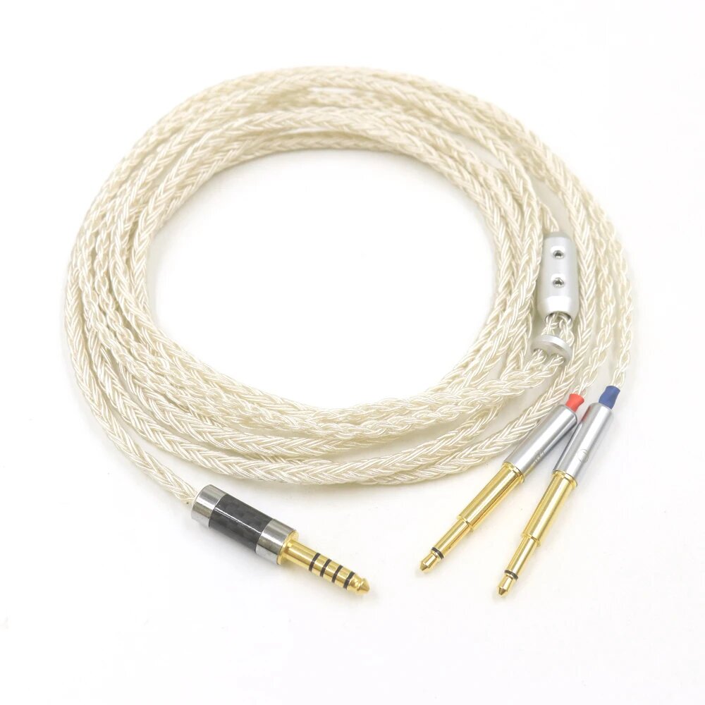 16-жильный посеребренный кабель для наушников Meze 99 Classics NEO NOIR XLR/3,5/4,4 мм 3.5mm 3 Pole, 2 м