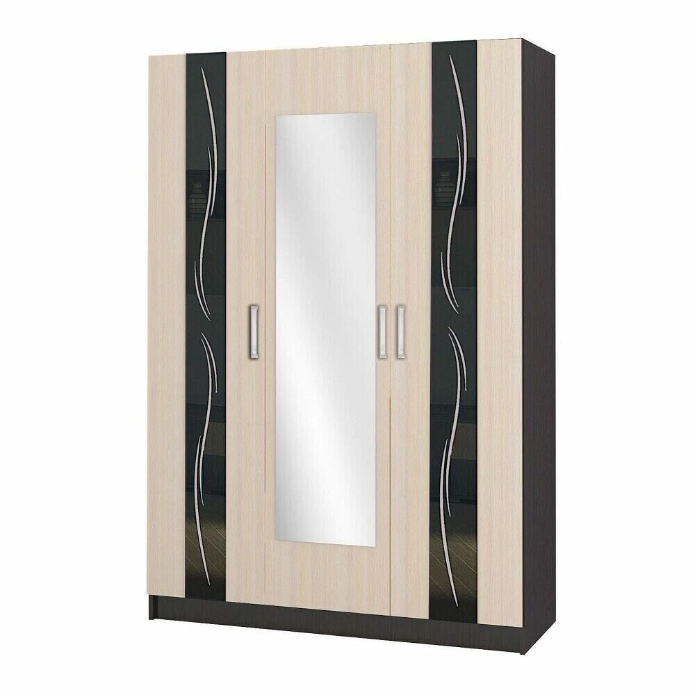 Шкаф 3-х створчатый «Эрика», венге/дуб молочный (1500х550х2200)