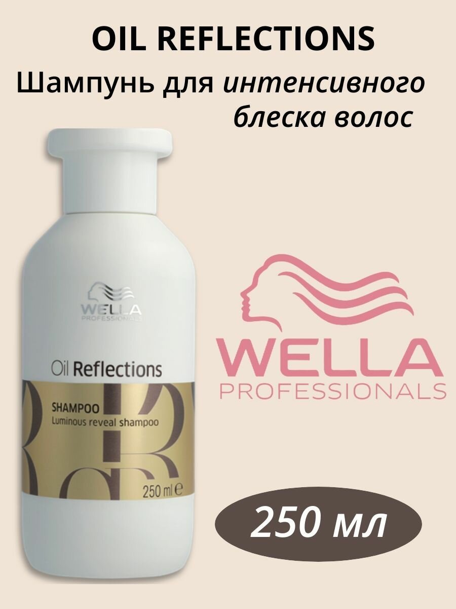 Wella Professionals Шампунь для интенсивного блеска волос Oil Reflections, 250 мл