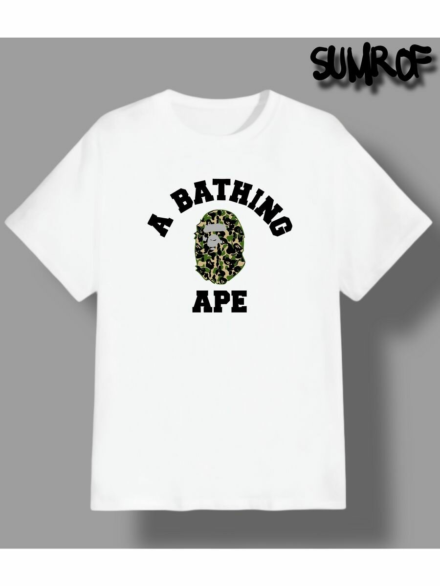 Футболка с надписью A Bathing Ape