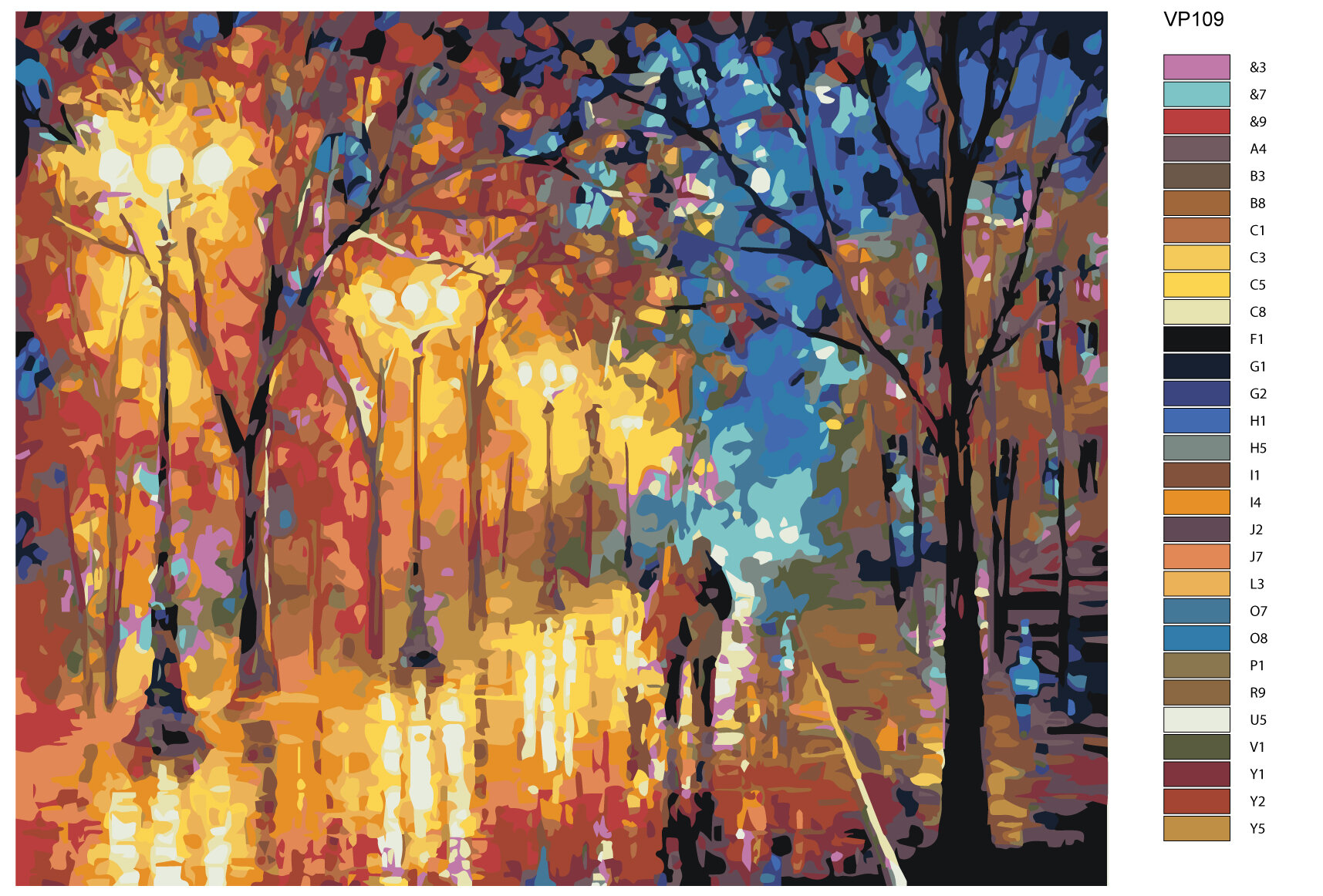 Картина по номерам "Прогулка" Леонид Афремов VP109 40x50