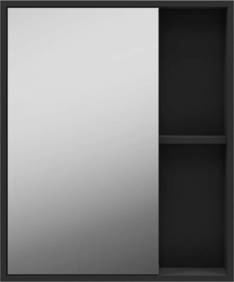 Зеркальный шкаф Misty Ненси П-Нен-04060-50 60x72 см L/R, антрацит матовый