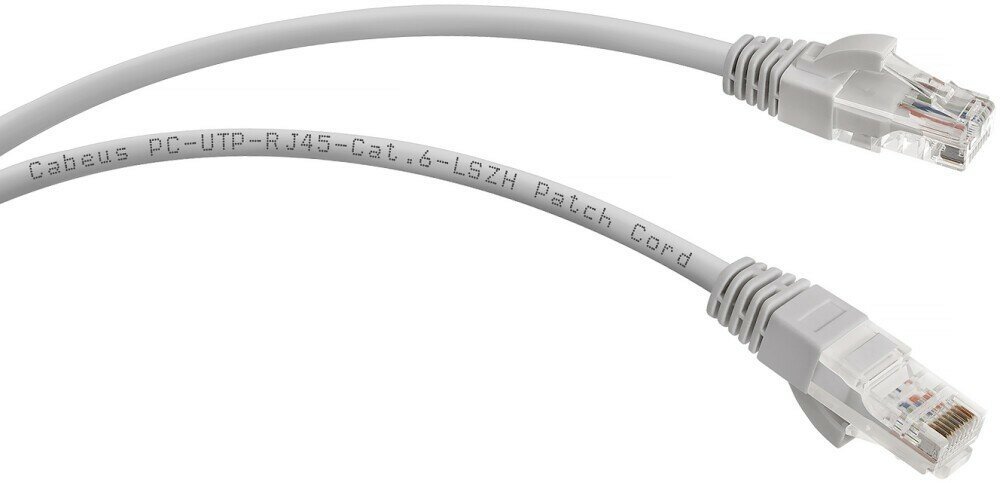 Патч-корд Cabeus 0.5м (PC-UTP-RJ45-Cat.6-0.5m-LSZH)