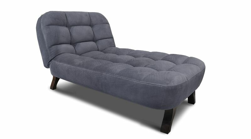 Диван - канапе раскладной AH! DIVAN (АхДиван), с регулируемой спинкой "Космо" 103х100х190 см, механизм клик-клак, серый велюр