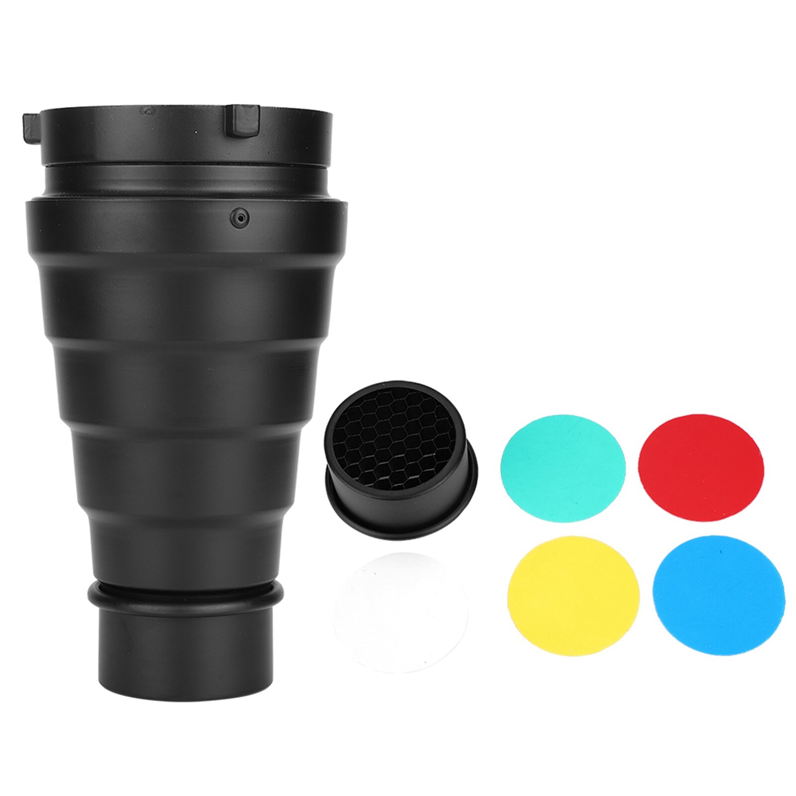 Conical Snoot, Alloy Material Beam Tube Light with Color Films for Art Shooting