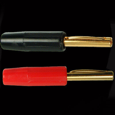Разъем "Банана" Black Rhodium Gold Plated Banana Red