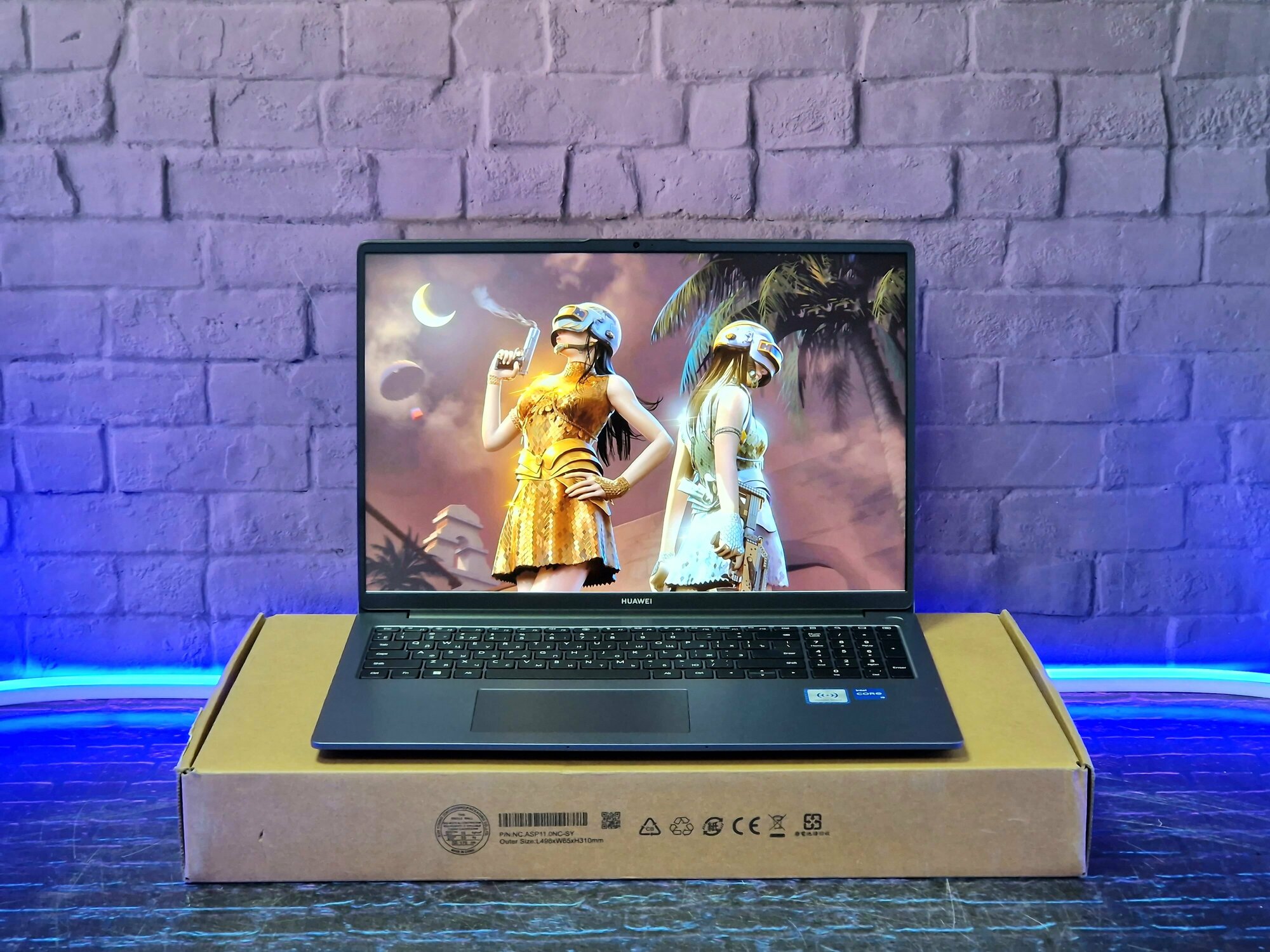 16" Ноутбук Huawei Matebook D16 MCLF-X, IPS FHD+, Core i5 12450H, 16 ГБ, SSD 1 ТБ, Intel UHD Graphics, Win11Home, серый