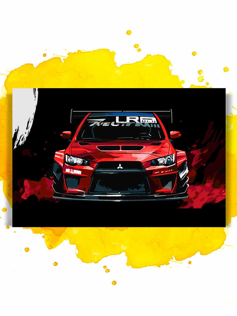 Картина по номерам на холсте Mitsubishi EVO X Art, 40 х 60 см