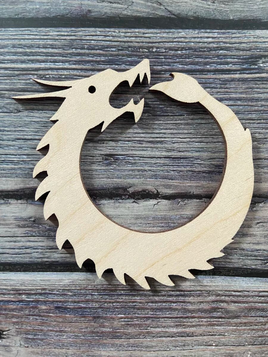 Деревянные заготовки для декупажа Дракон