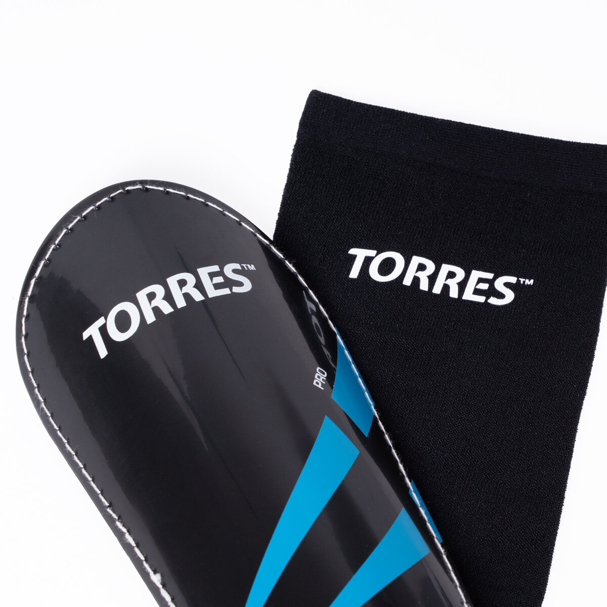 Torres Щитки футбольные Pro размер L эластичный чулок, 1 пара