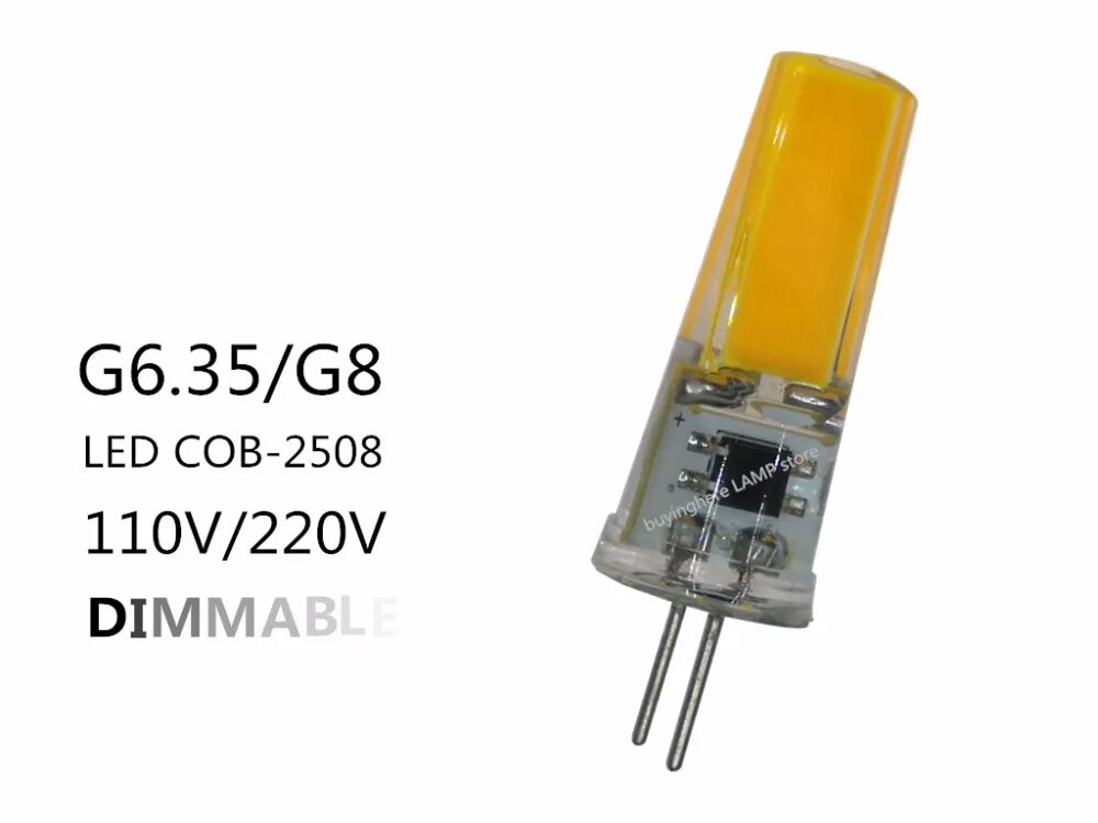 MILBLOON диммируемые светодиодные лампы G8 110/220В теплый белый/белый 10 шт. warm white, 220v, GY6.35