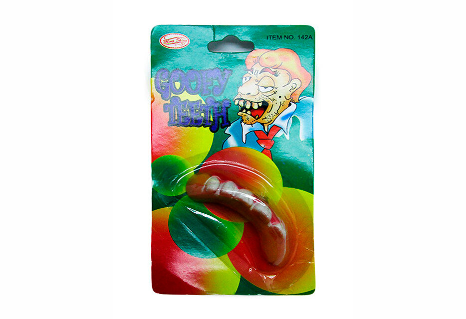 Челюсть Гуфи Goofy Teeth (зубы вампира) 14A, разноцветный латекс, размер 6*2,5 см