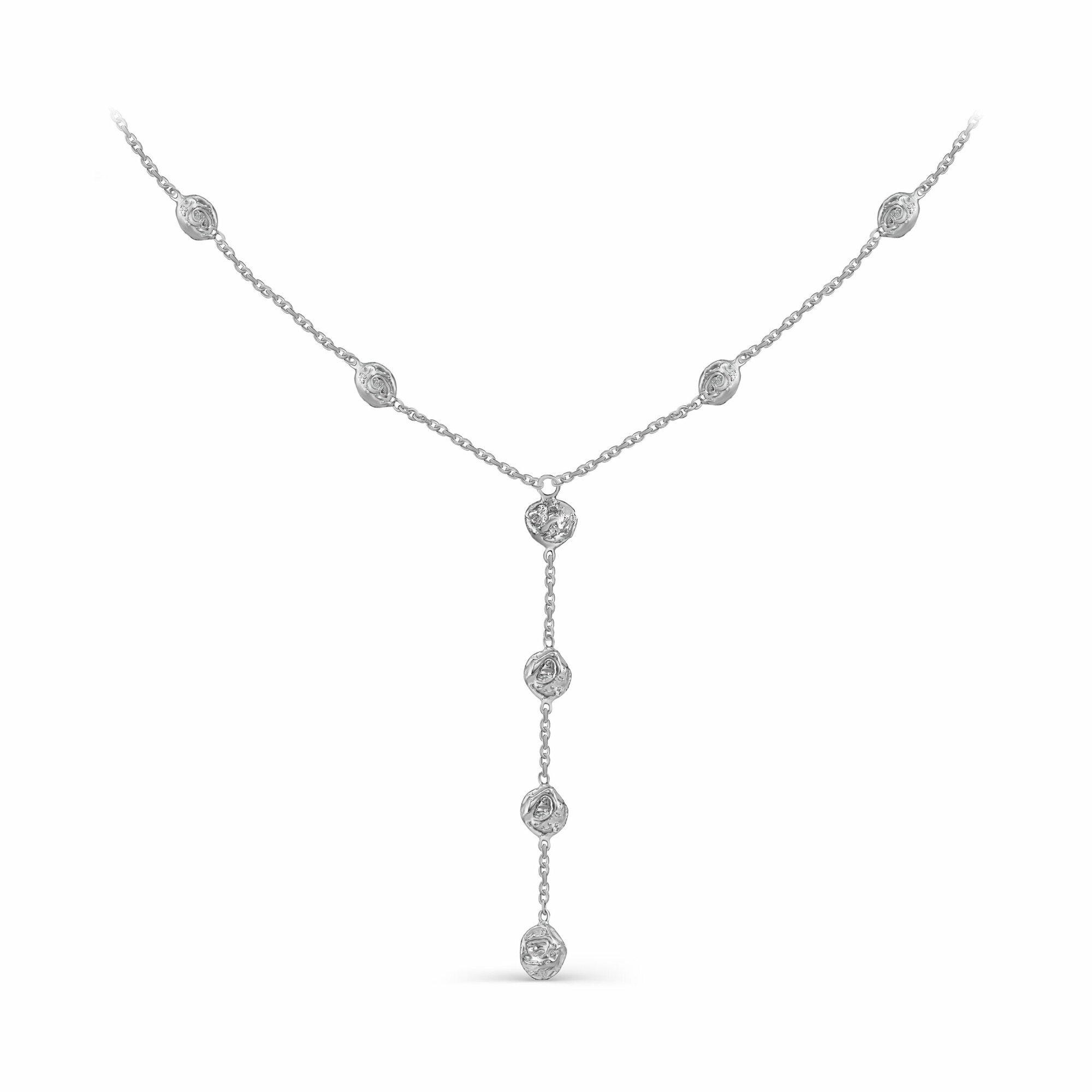Колье, серебро, 925 проба, родирование