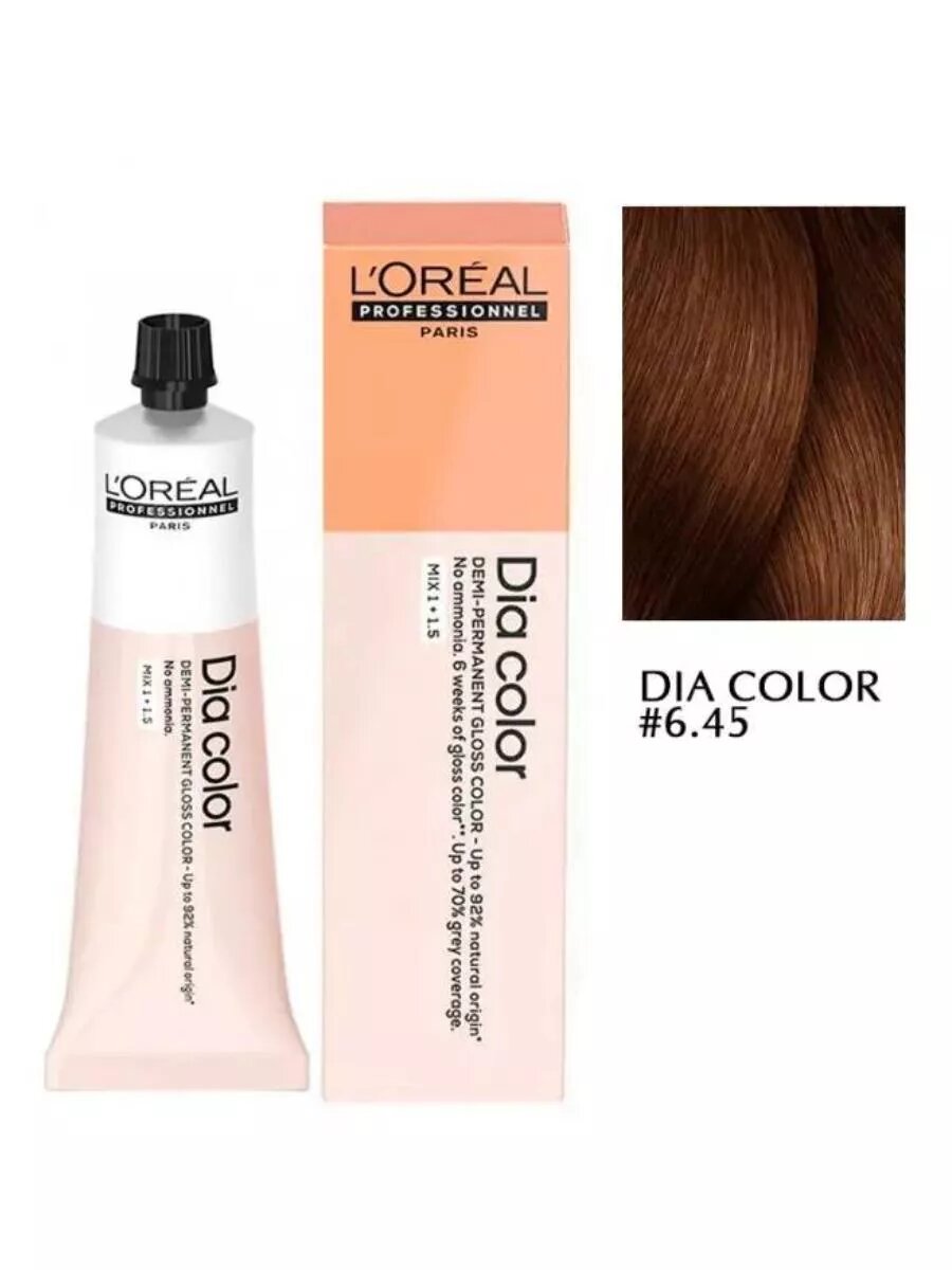 Loreal Dia Color Тон 6.45 Краска для волос без аммиака