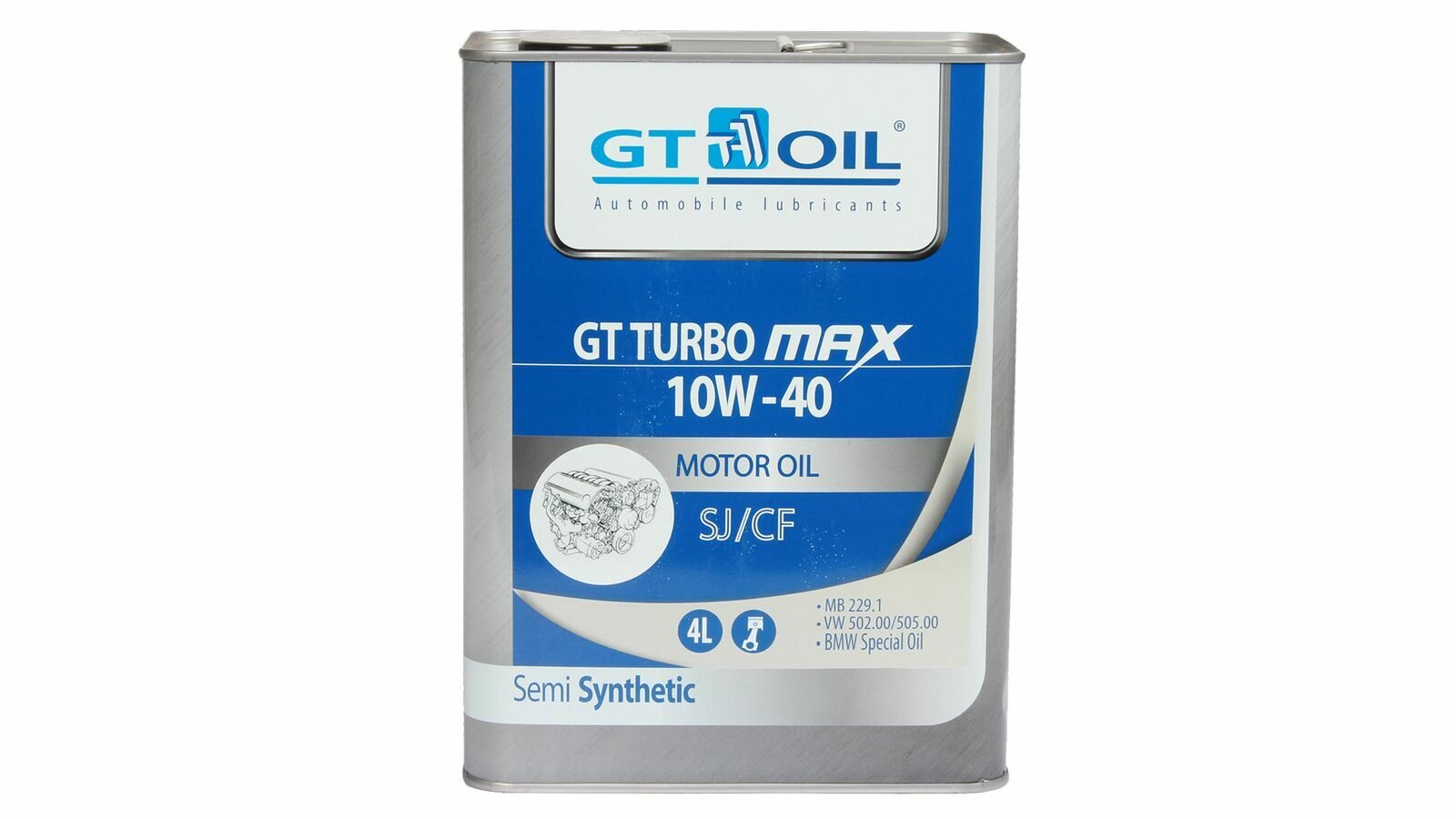 Масло моторное GT Turbo Max 10W40 полусинтетическое 4л