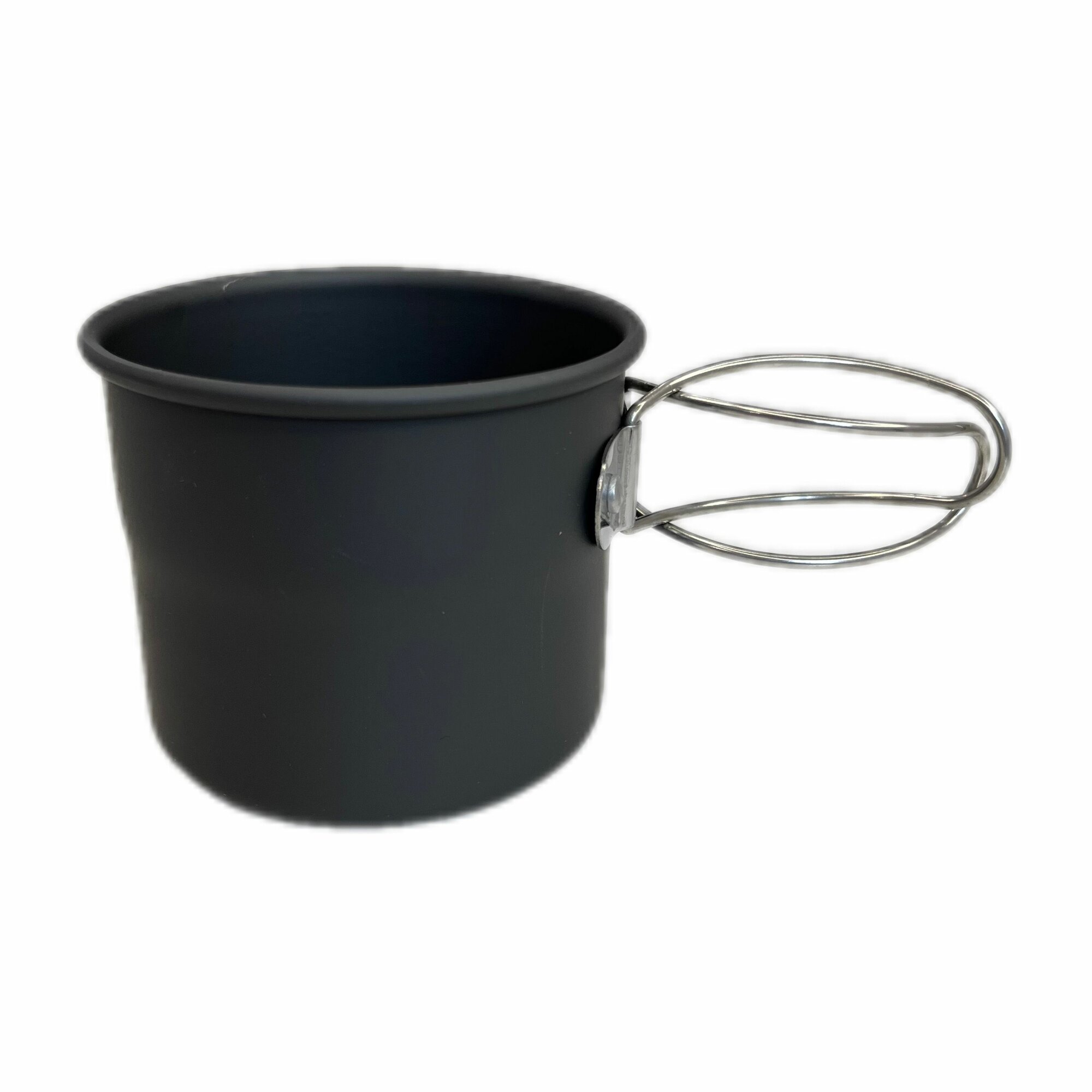 Кружка походная 200 мл, алюминиевая со складной ручкой. Вертикаль, Vertical