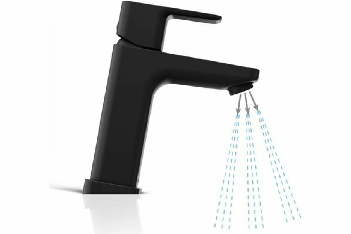Смеситель для умывальника Ravak Free black-TD F 012.20 черный X070148
