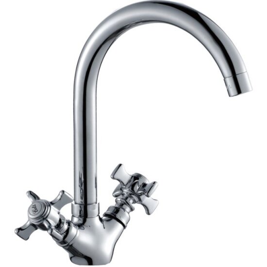 Смеситель для кухни Haiba HB4624, хром