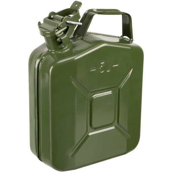Канистра для топлива Россия металлическая, толщина стенок 0,8мм, 5 литров, 53140