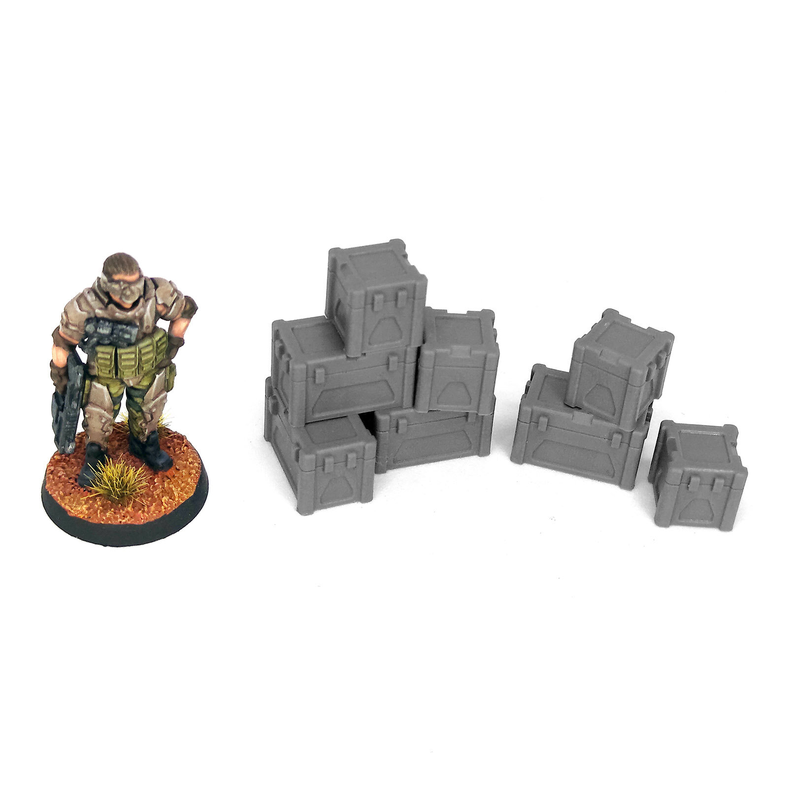 Грузовые ящики | Grabblecast террейн для варгеймов и D&D