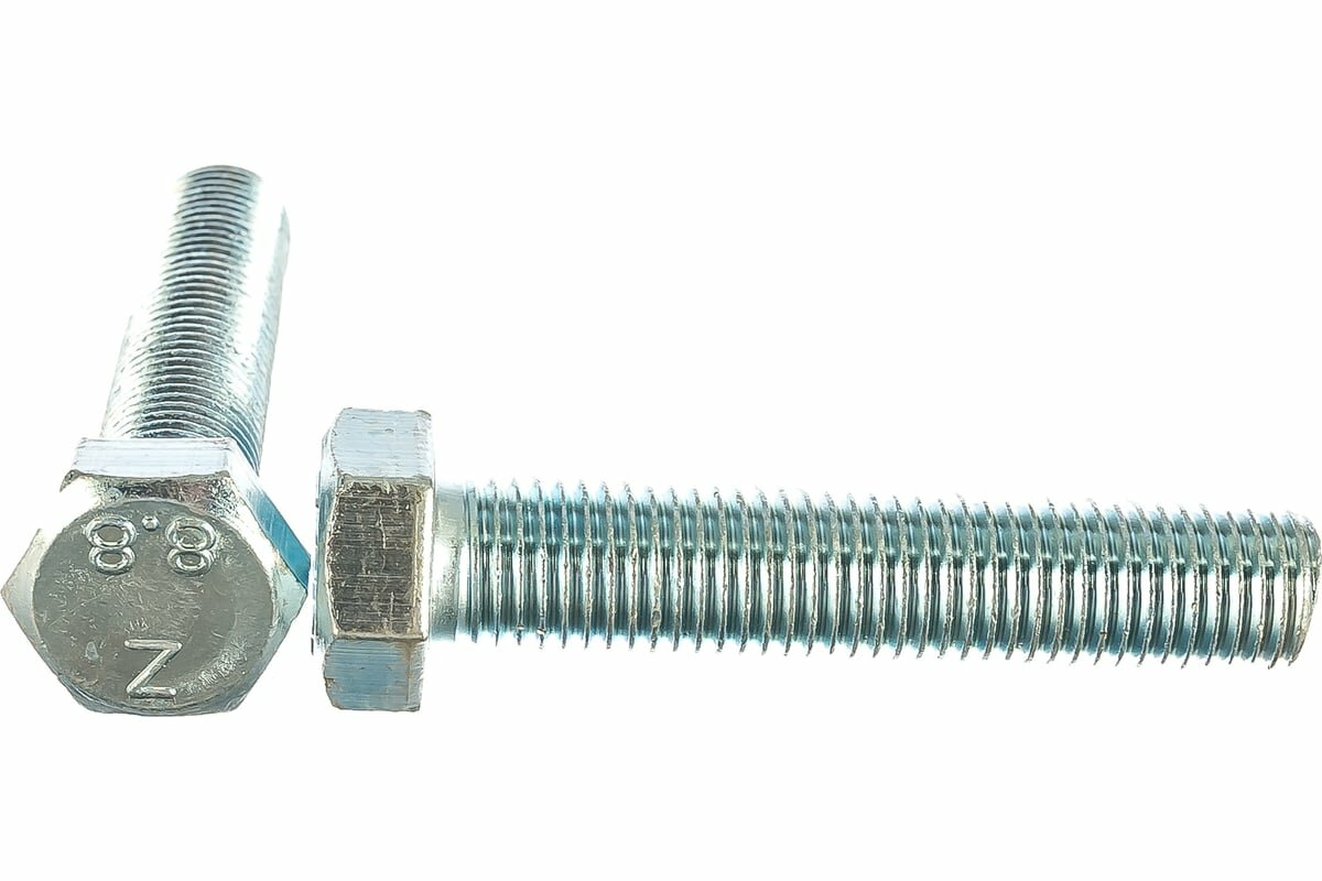 Tech-Krep Болт DIN 933 с шестигранной головкой оцинкованный М20x100, 5 шт в коробке 126541