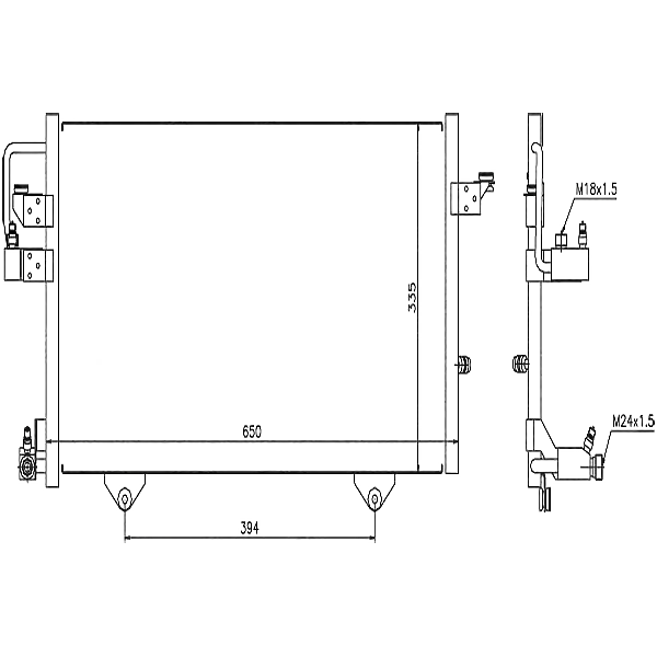 STELLOX 10-45205-SX (1045205_SX / 893260403 / 893260403A) радиатор конд.\ Audi (Ауди) 80 1.6-2.8 92радиатор конд.\ Audi (Ауди)