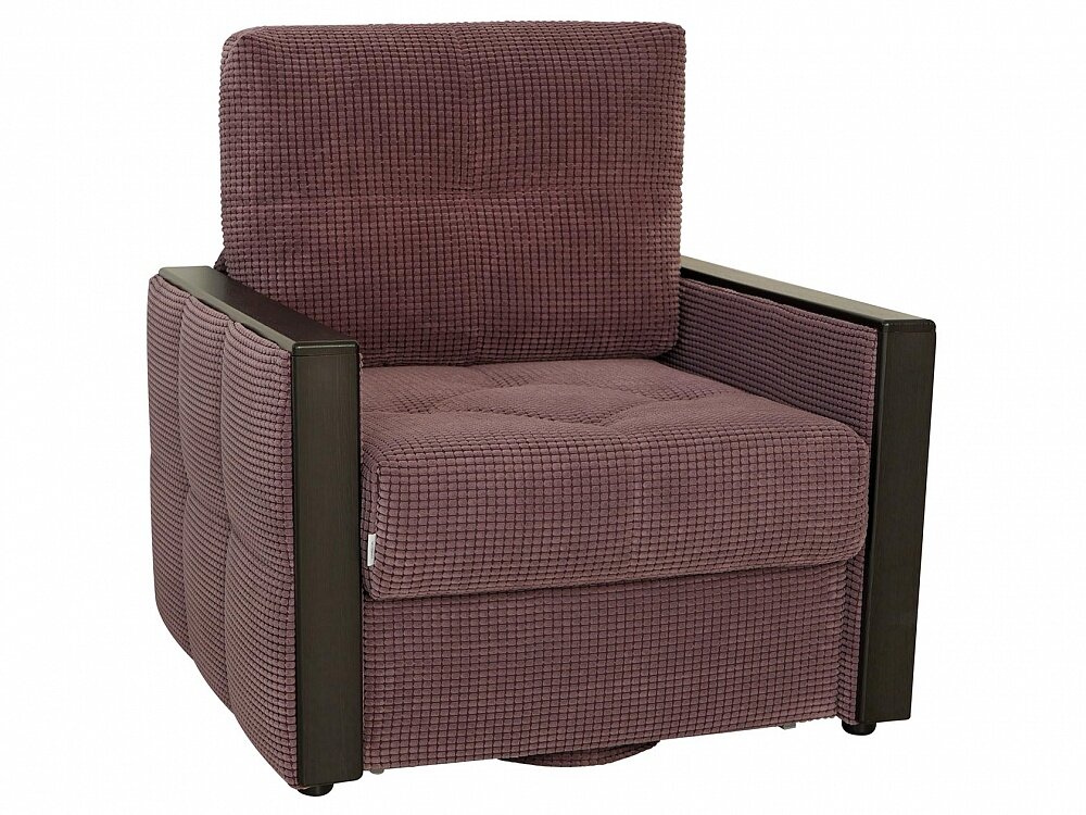 Кресло-кровать Мадрид Фиолетовый Велюр, 96х88х71 см, на металлическом каркасе