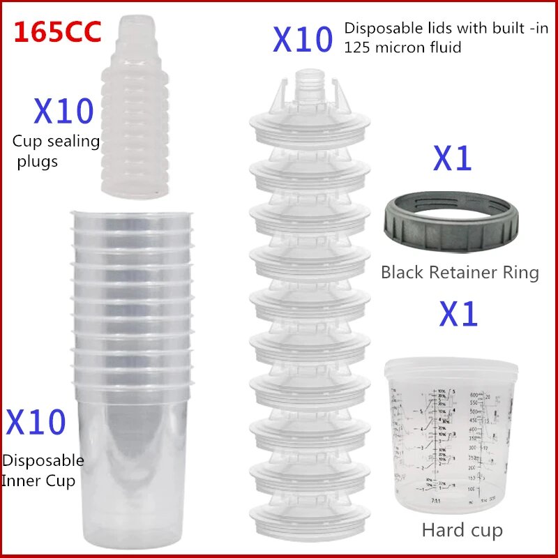 Распылители для краски NTOOLS 10 шт. 165CC