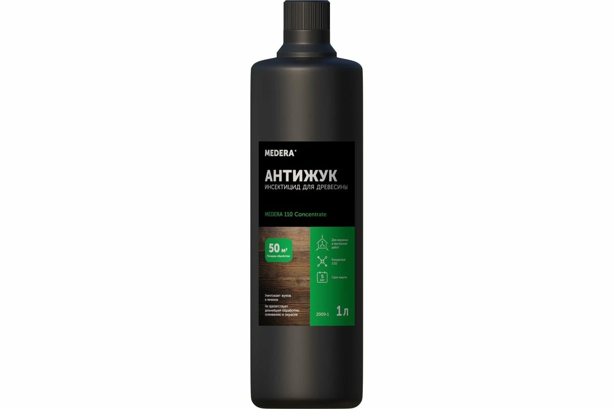 MEDERA 110 Concentrate антижук инсектицид Антисептик для древесины Для наружных и внутренних работ 1 л 2009-1