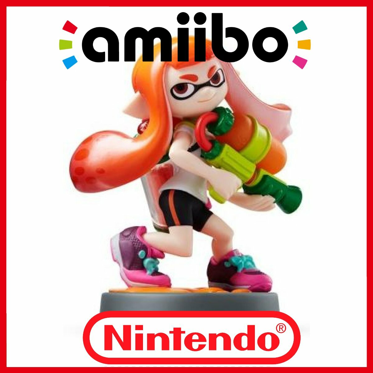 Amiibo: Интерактивная фигурка Инклинг-девочка (Inkling Girl) (Splatoon Collection)