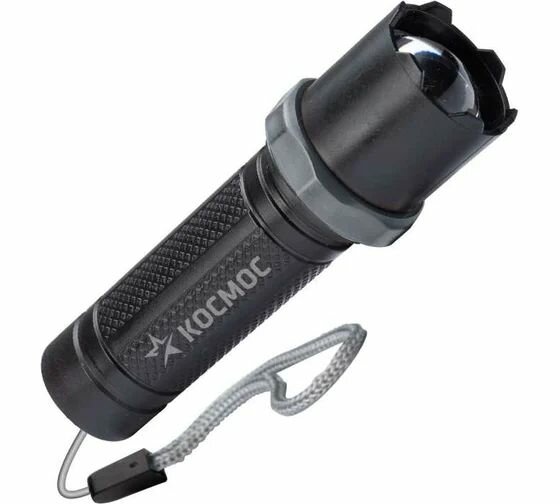 Ручной аккумуляторный фонарь космос 1Вт LED, линза, зум, Li-ion 14500 450mAh, ABS-пластик, USB-шнур KOS117Lit