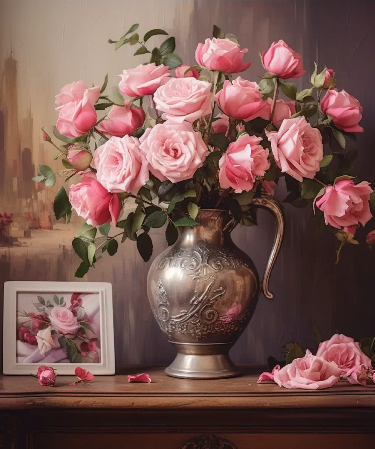 Картина по номерам "Шикарные розы" 40х50 см, хлопковый холст на подрамнике, акрил, Hobby Home