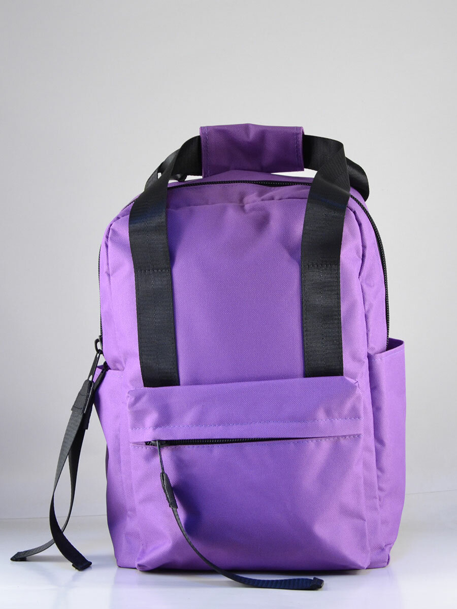 Рюкзак ученический T 2088.5 сиреневый унисекс нейлон на молнии